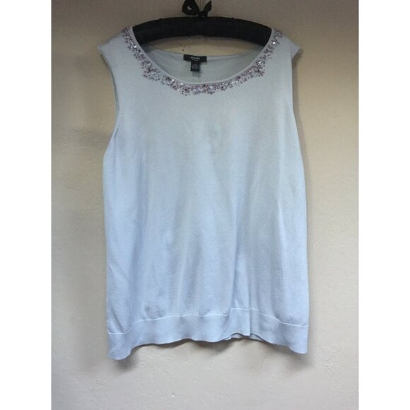 Alfani | Tops | New Alfani Milano Suiting Womens Sleeveless Beaded ...